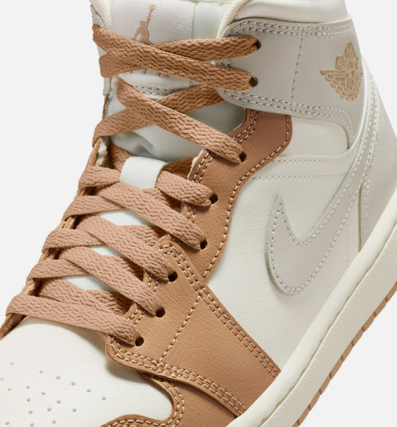 Jordan BQ6472-118 Air Jordan 1 Mid Womens Lifestyle Shoe - Pale Ivory ...