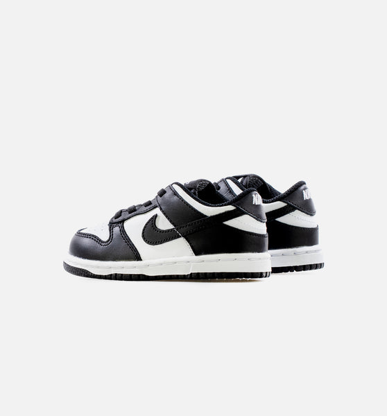 Nike CW1589-100 Dunk Low Infant Toddler Lifestyle Shoe - Black/White ...
