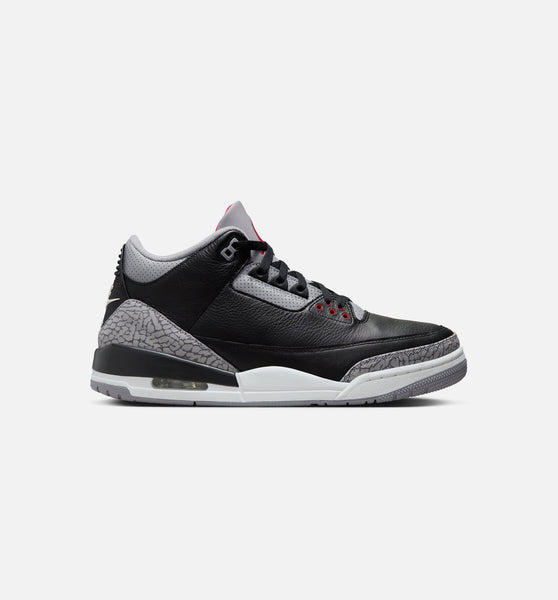Jordan DN3707-010 Air Jordan 3 Retro Black Cement Mens Lifestyle Shoe - Black/Fire Red/C ...