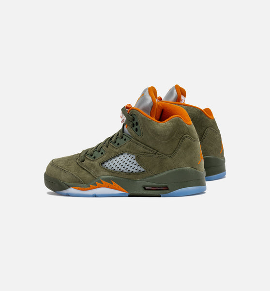 Jordan 440888-308 Air Jordan 5 Retro Grade School Lifestyle Shoe - Army ...