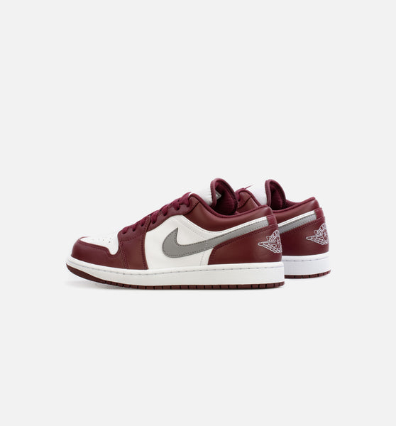Jordan 553558-615 Air Jordan 1 Low Bordeaux Mens Lifestyle Shoe ...