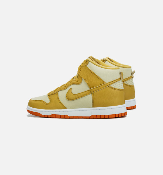 Nike DV7215-700 Dunk High Gold Canvas Mens Lifestyle Shoe - Gold/Beige ...